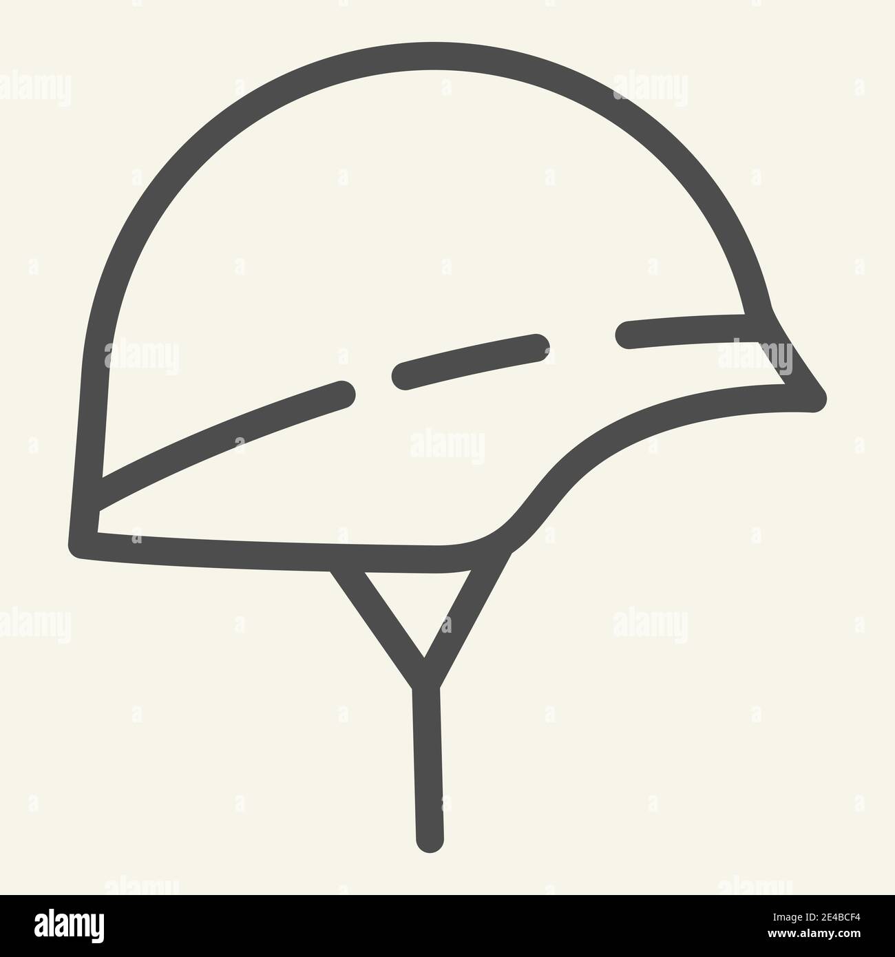 Hard hat line icon. Helmet vector illustration isolated on white. Hat ...