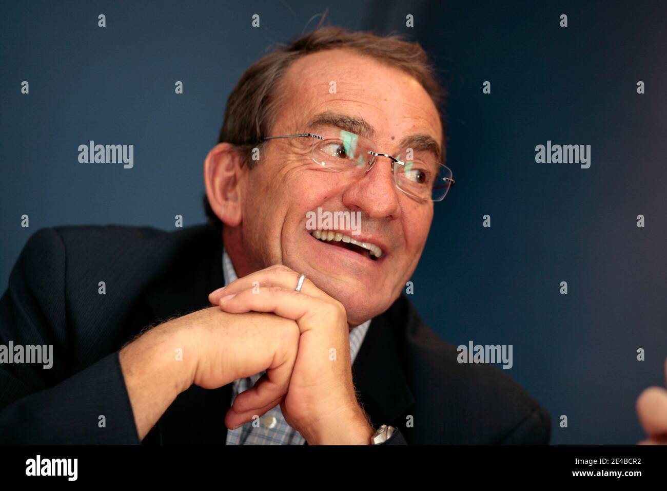 French journalist and writer Jean-pierre Pernaut (TF1) in Lille, France ...
