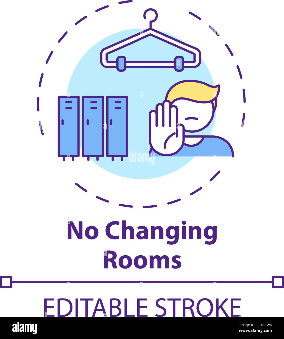 No changing rooms concept icon Stock Vector Image & Art - Alamy