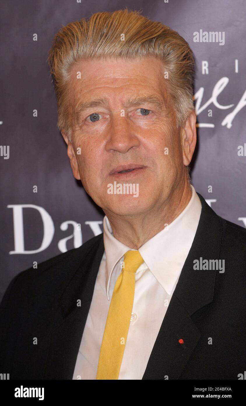 David Lynch attending the opening of David Lynch exhibition held at the ...