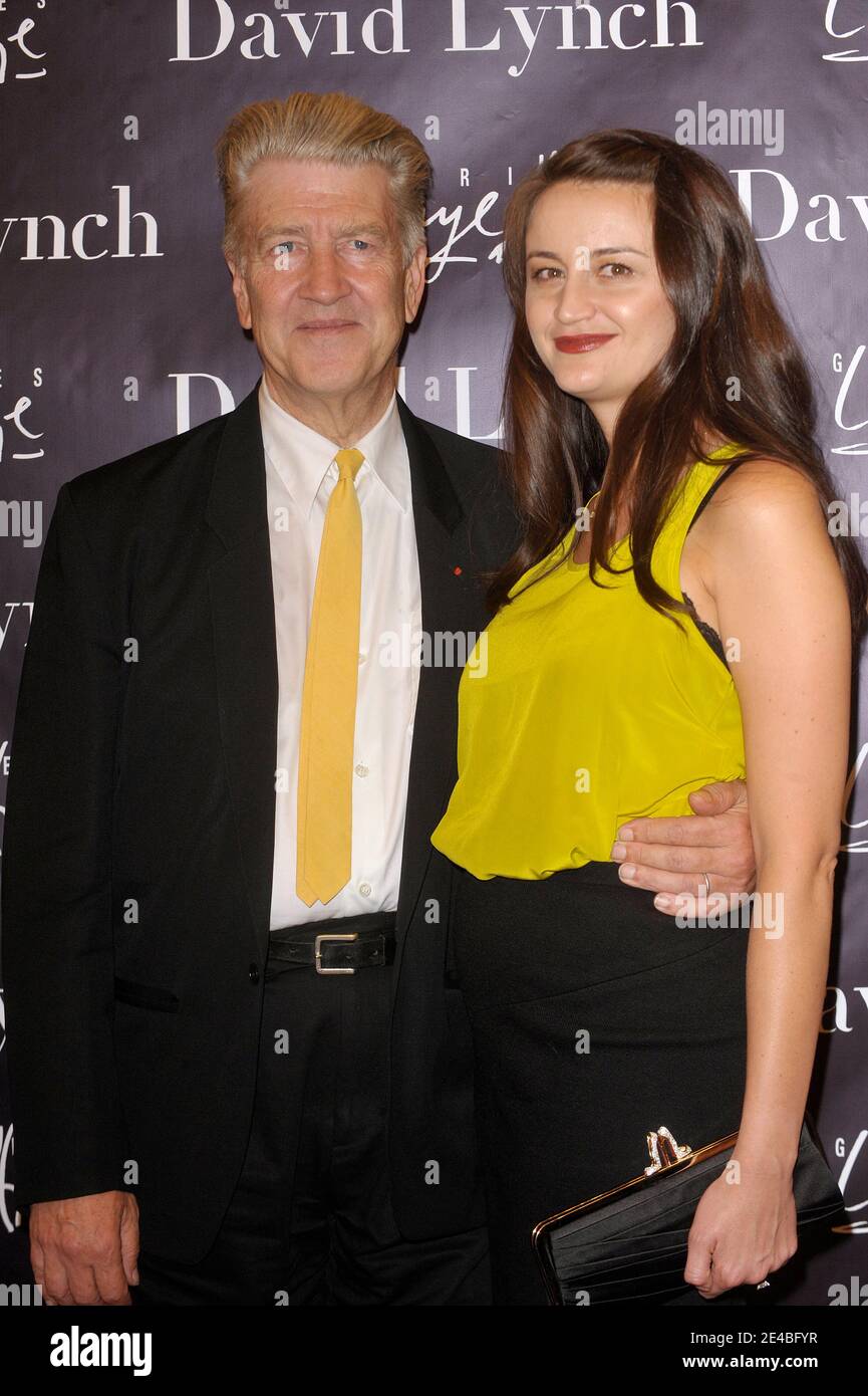 David Lynch and his wife Emilie attending the opening of David Lynch ...