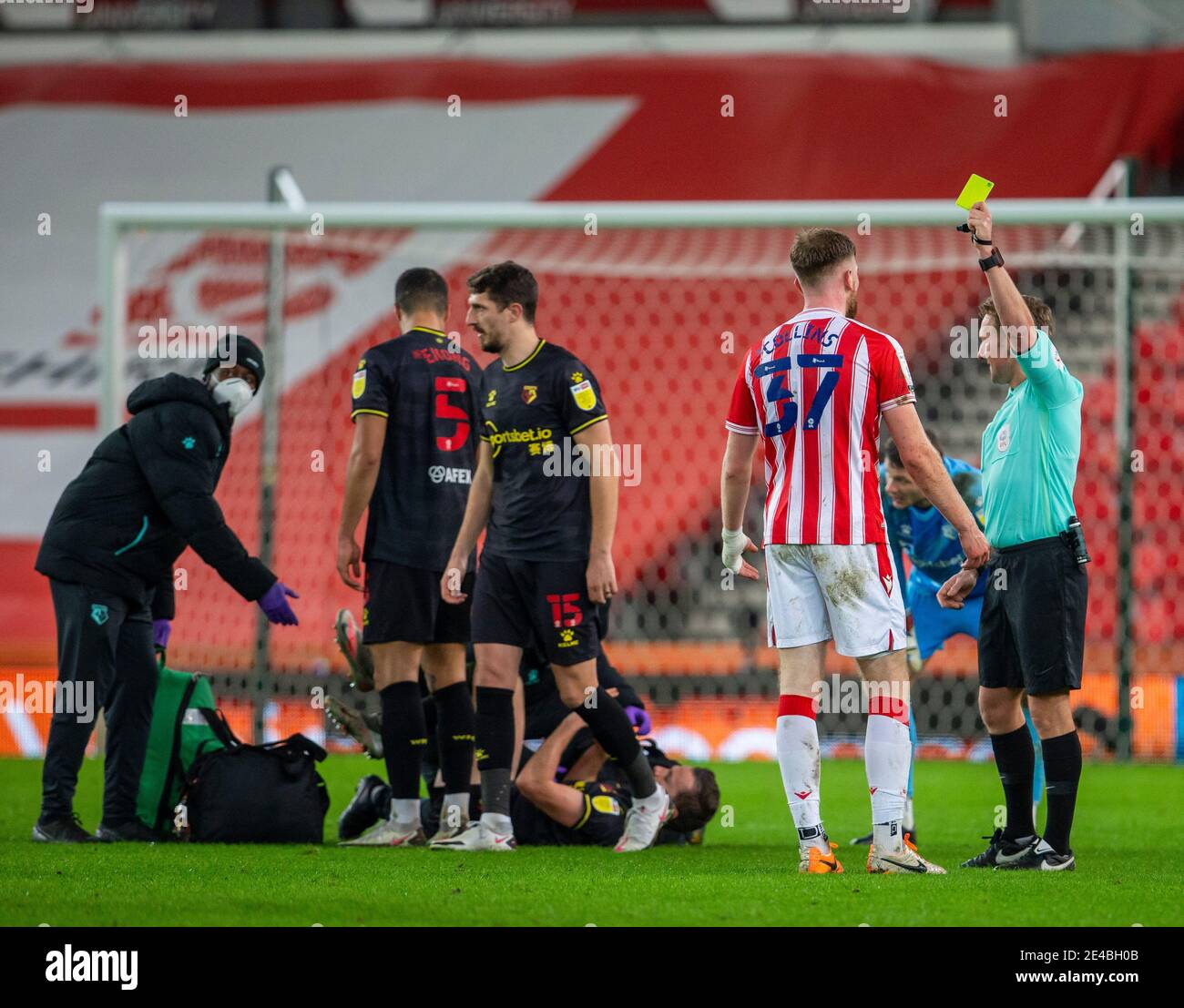 22nd January 2021; Bet365 Stadium, Stoke, Staffordshire, England ...