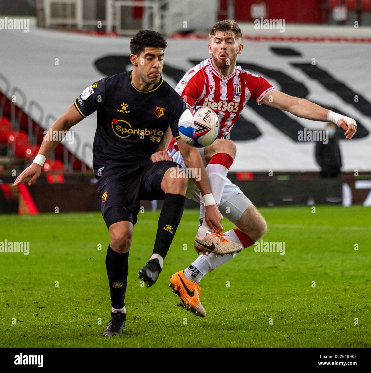 22nd January 2021; Bet365 Stadium, Stoke, Staffordshire, England ...