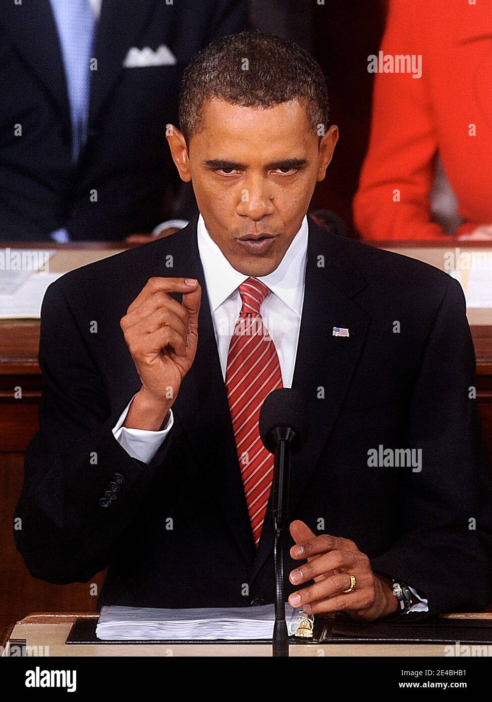 US President Barack Obama addresses a joint session of Congress on his ...