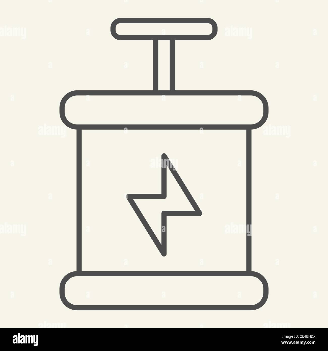 Start thin line icon. Launching vector illustration isolated on white ...