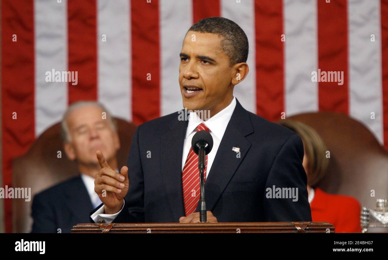 President Barack Obama addresses a joint session of Congress on his ...