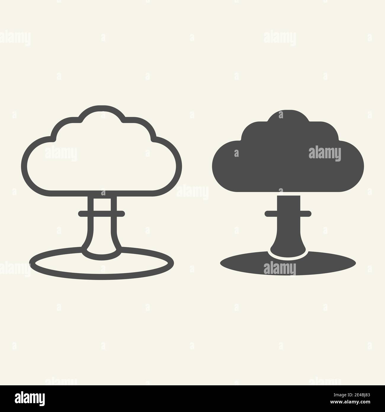 Explosion line and glyph icon. Boom vector illustration isolated on ...