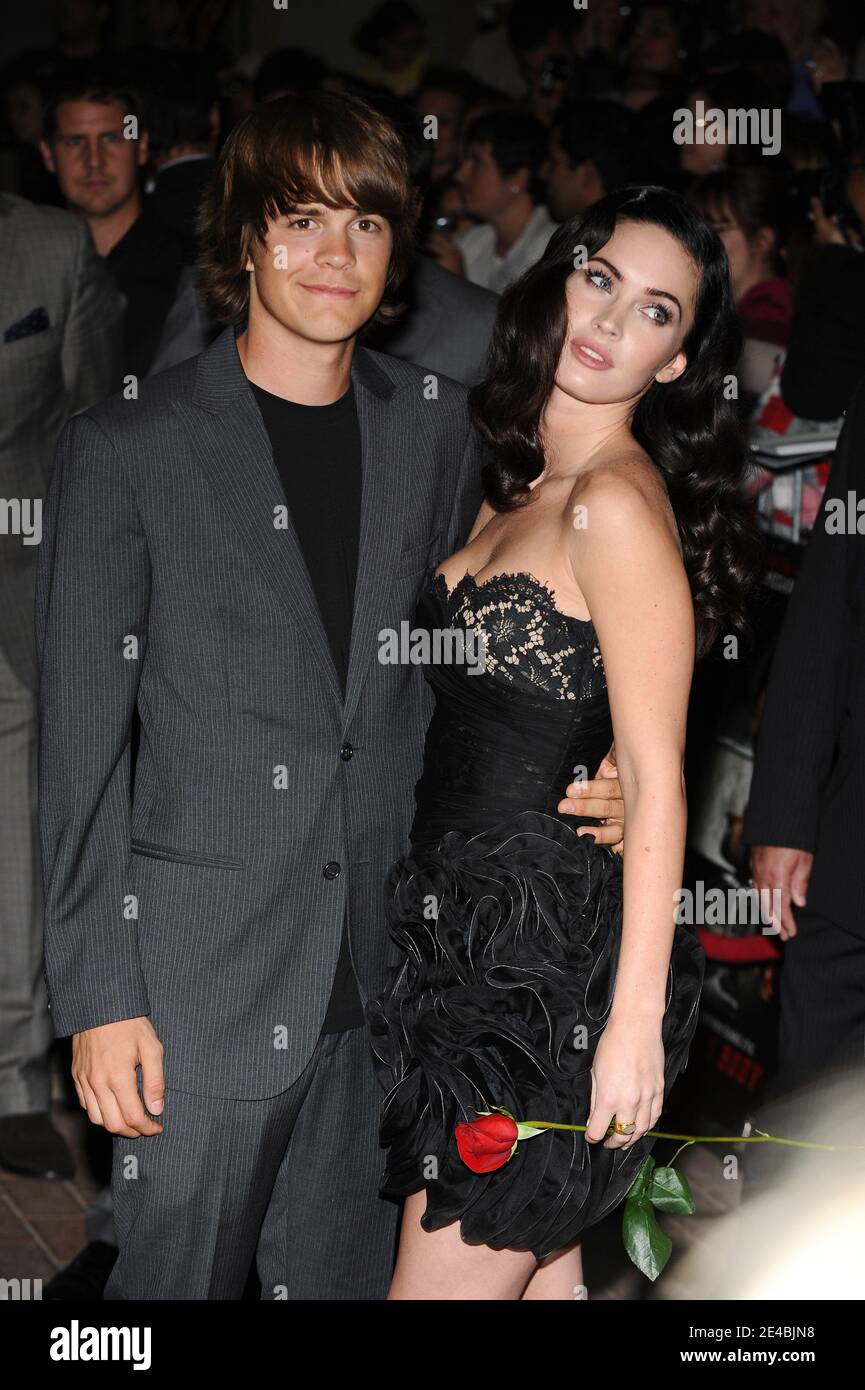 "Johnny Simmons and Megan Fox attend the screening of ""Jennifer's Body ...