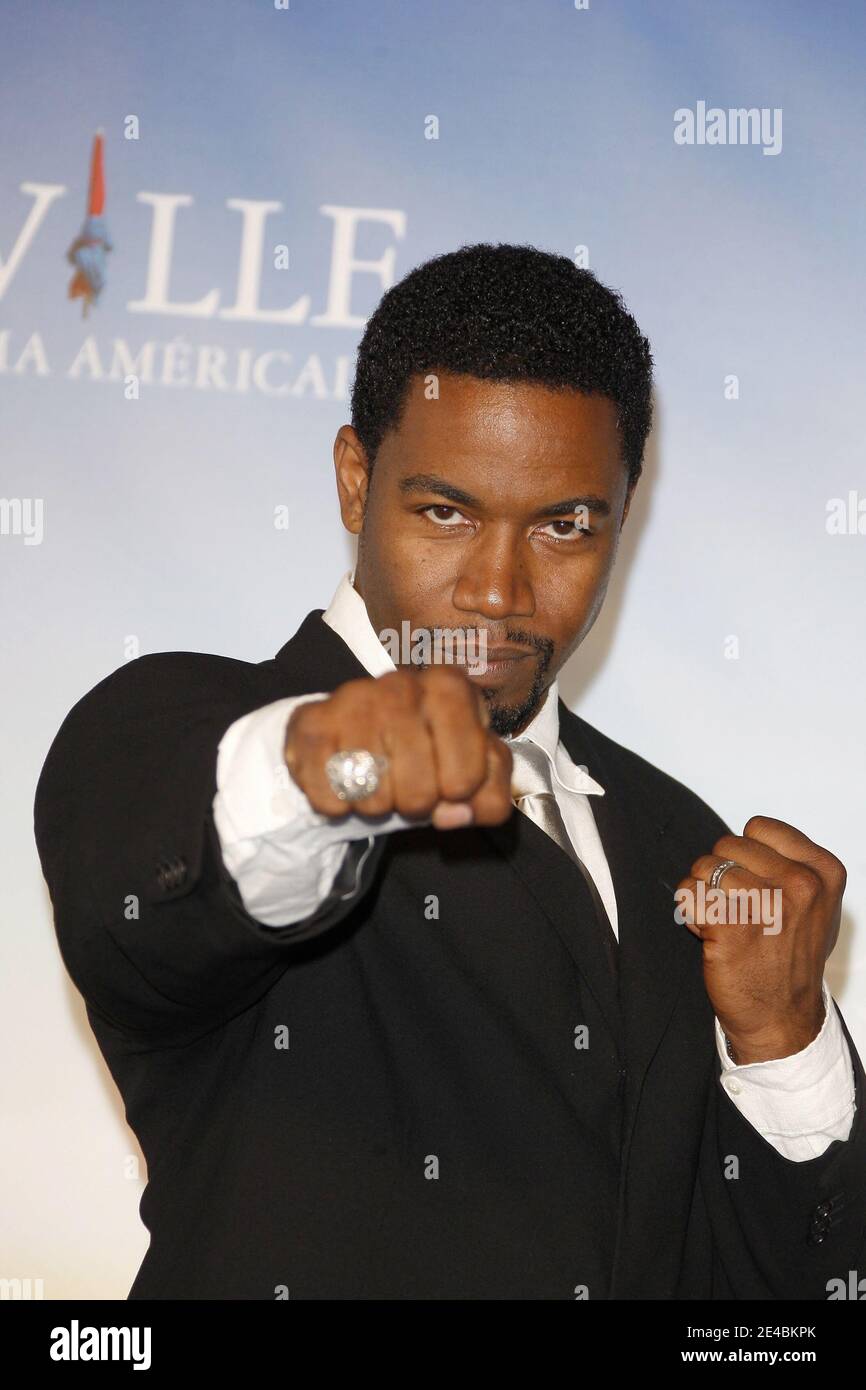 Actor Michael Jay White poses for a photocall for ' Black dynamite ...