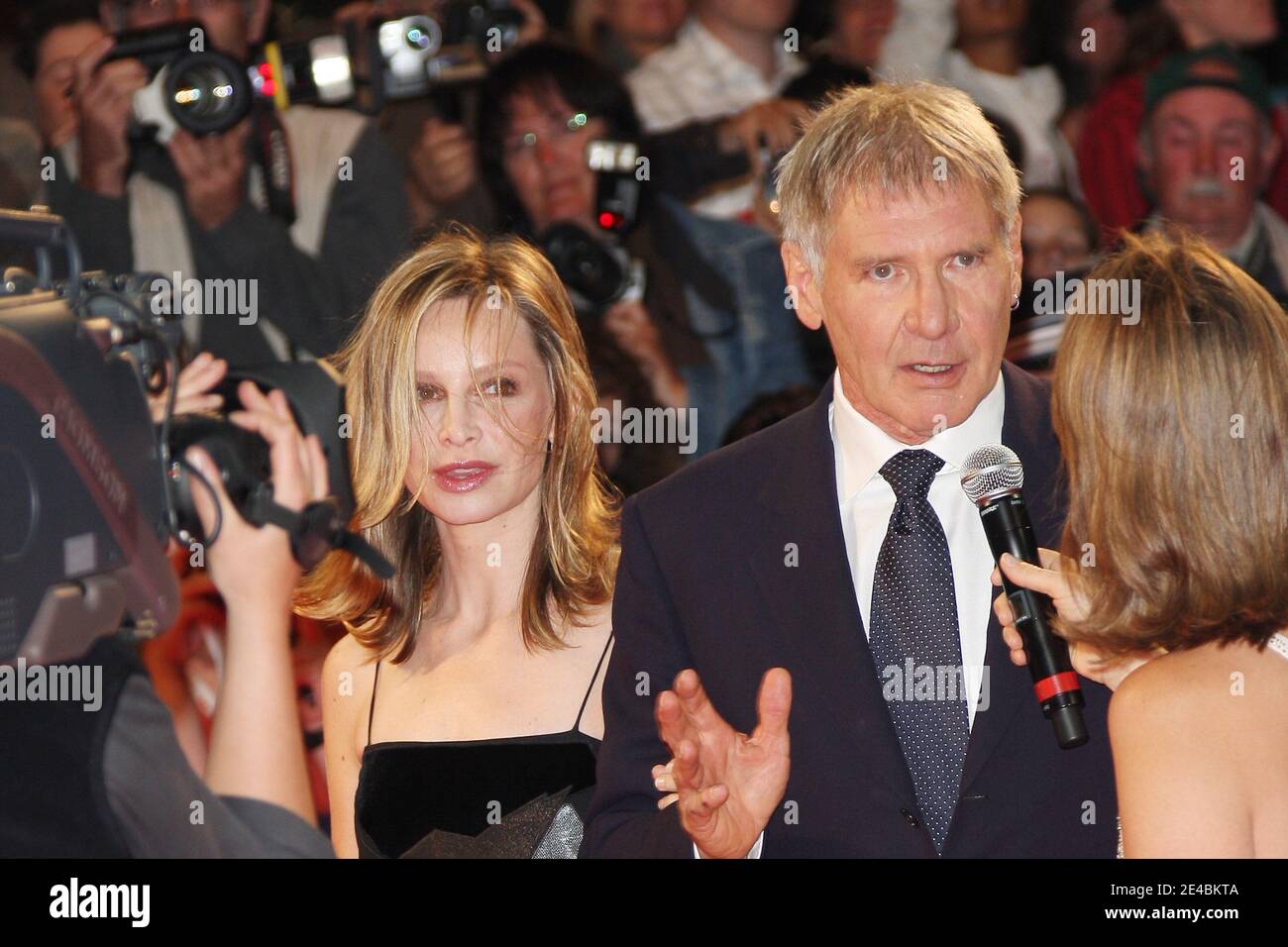 US actor Harrison Ford is guest of honor and his girlfriend Calista ...