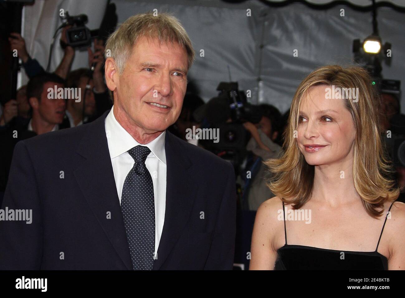 Harisson Ford and Calista Flockhart pose at the Centre International ...