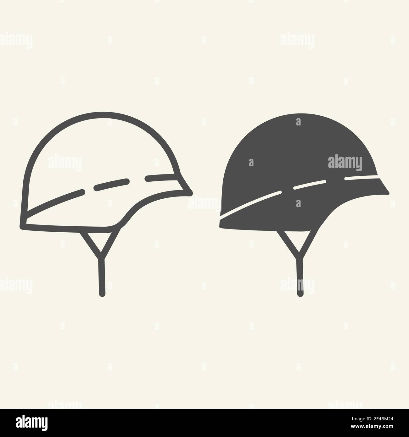 Hard hat line and glyph icon. Helmet vector illustration isolated on ...