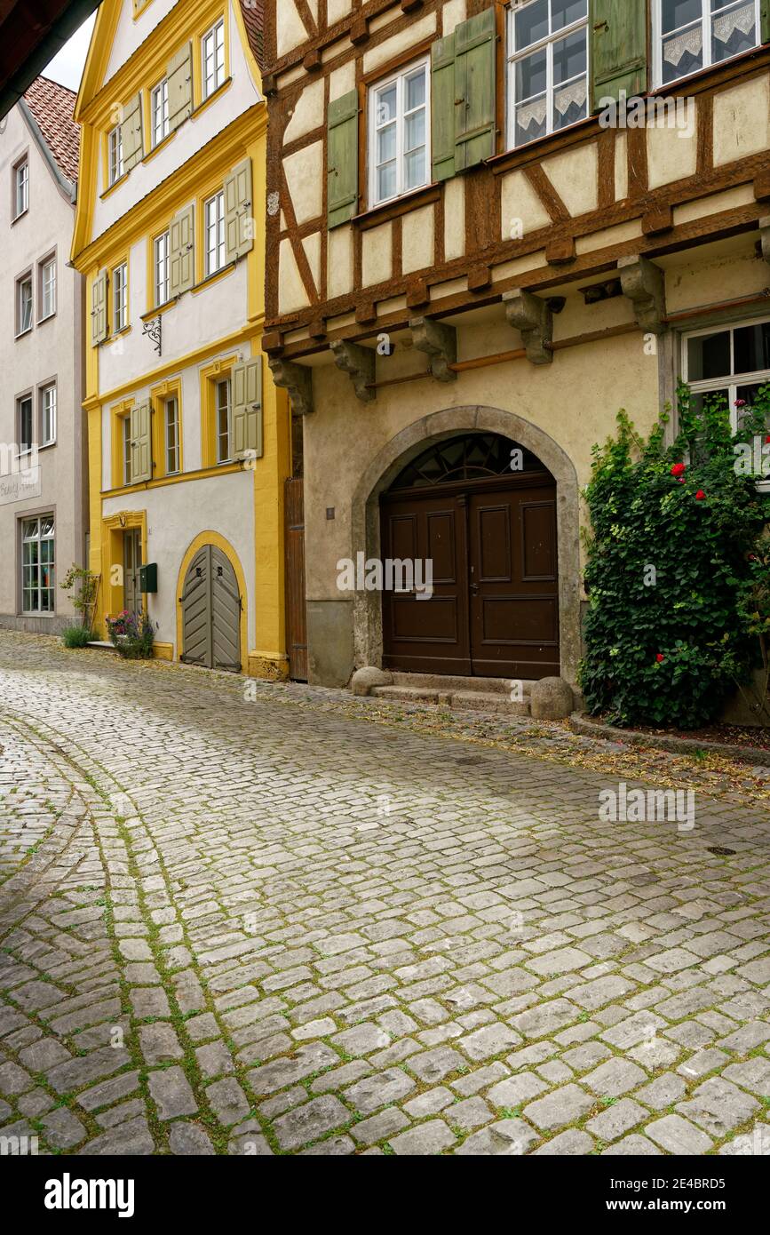 Historic town center in Marktbreit am Main, Kitzingen district, Lower ...