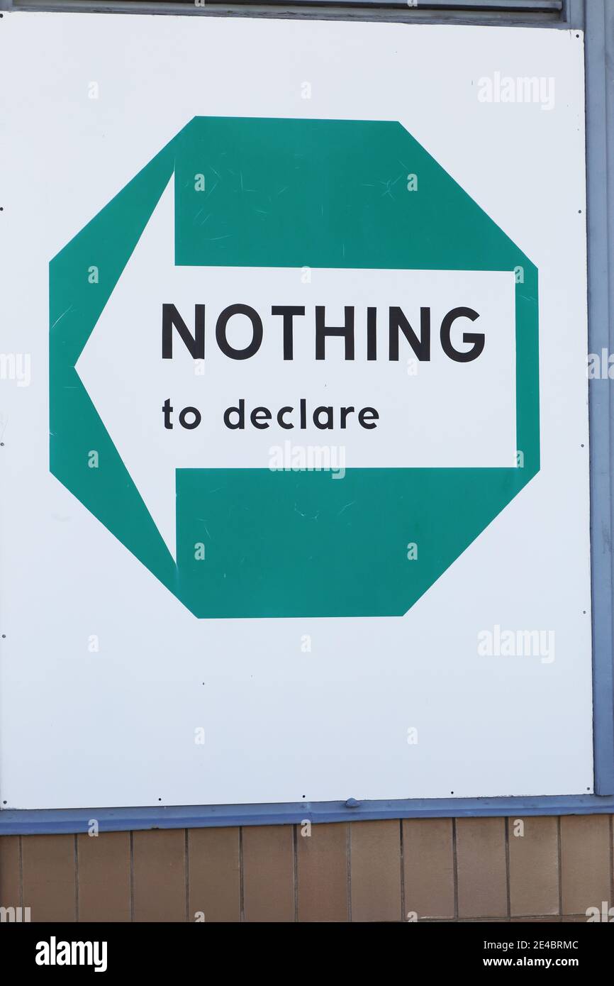 Nothing to declare hi-res stock photography and images - Alamy