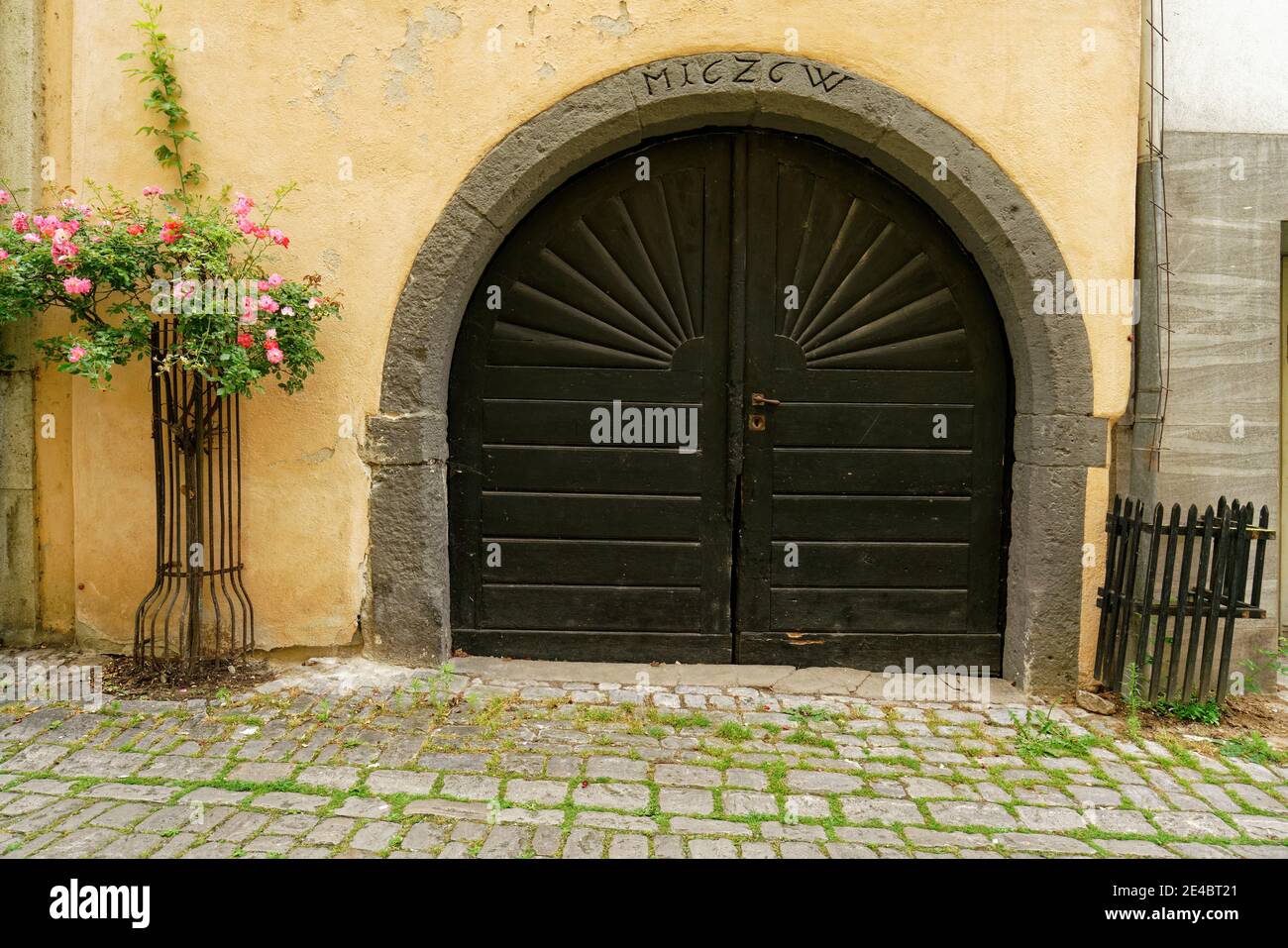 Historic town center in Marktbreit am Main, Kitzingen district, Lower ...