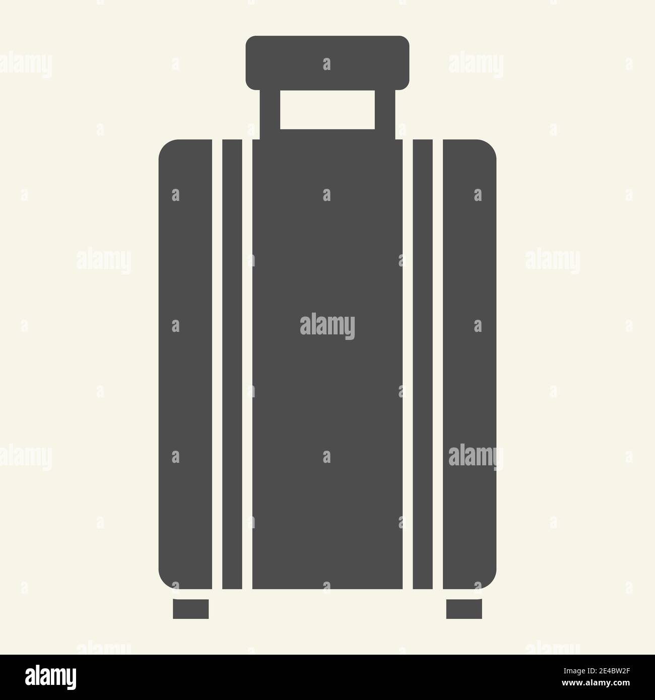 Luggage solid icon. Travel suitcase symbol, glyph style pictogram on ...
