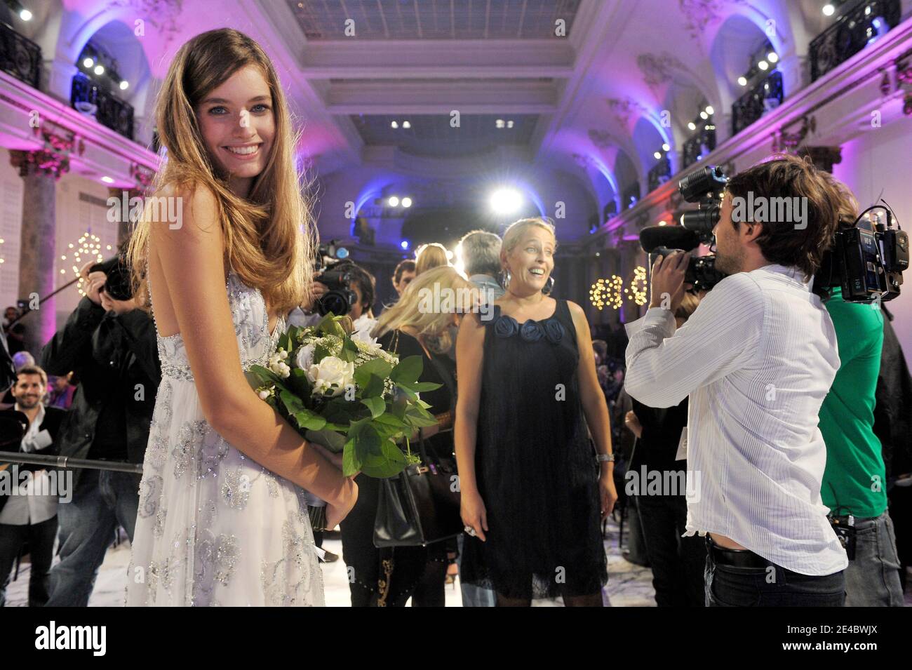 Manon Pieto during the Elite Model Look, contest in Paris, France on ...
