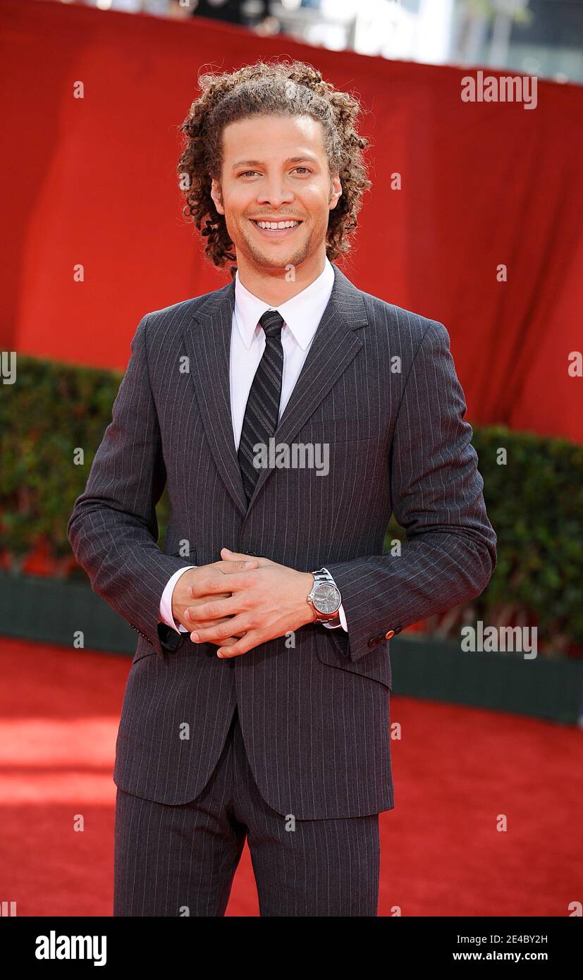 Justin Guarini arriving at the 61st Annual Primetime Emmy Awards, held ...