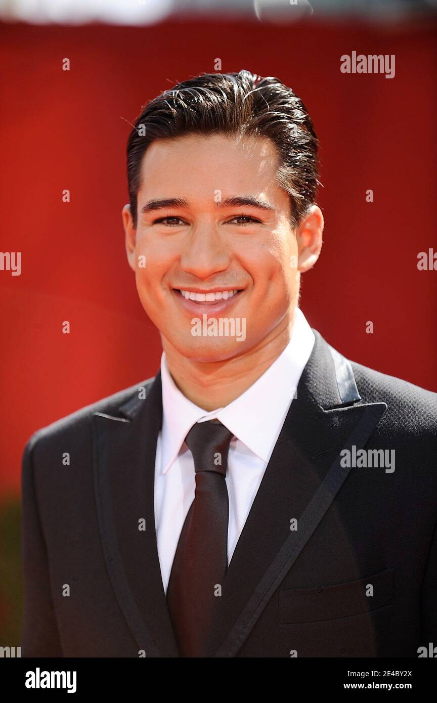 Mario Lopez arriving at the 61st Annual Primetime Emmy Awards, held at ...