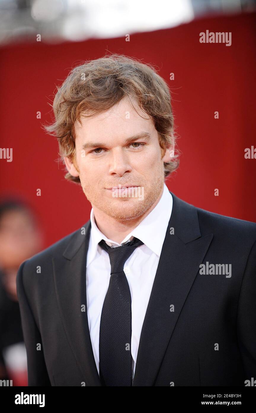 Michael C Hall arriving at the 61st Annual Primetime Emmy Awards, held ...