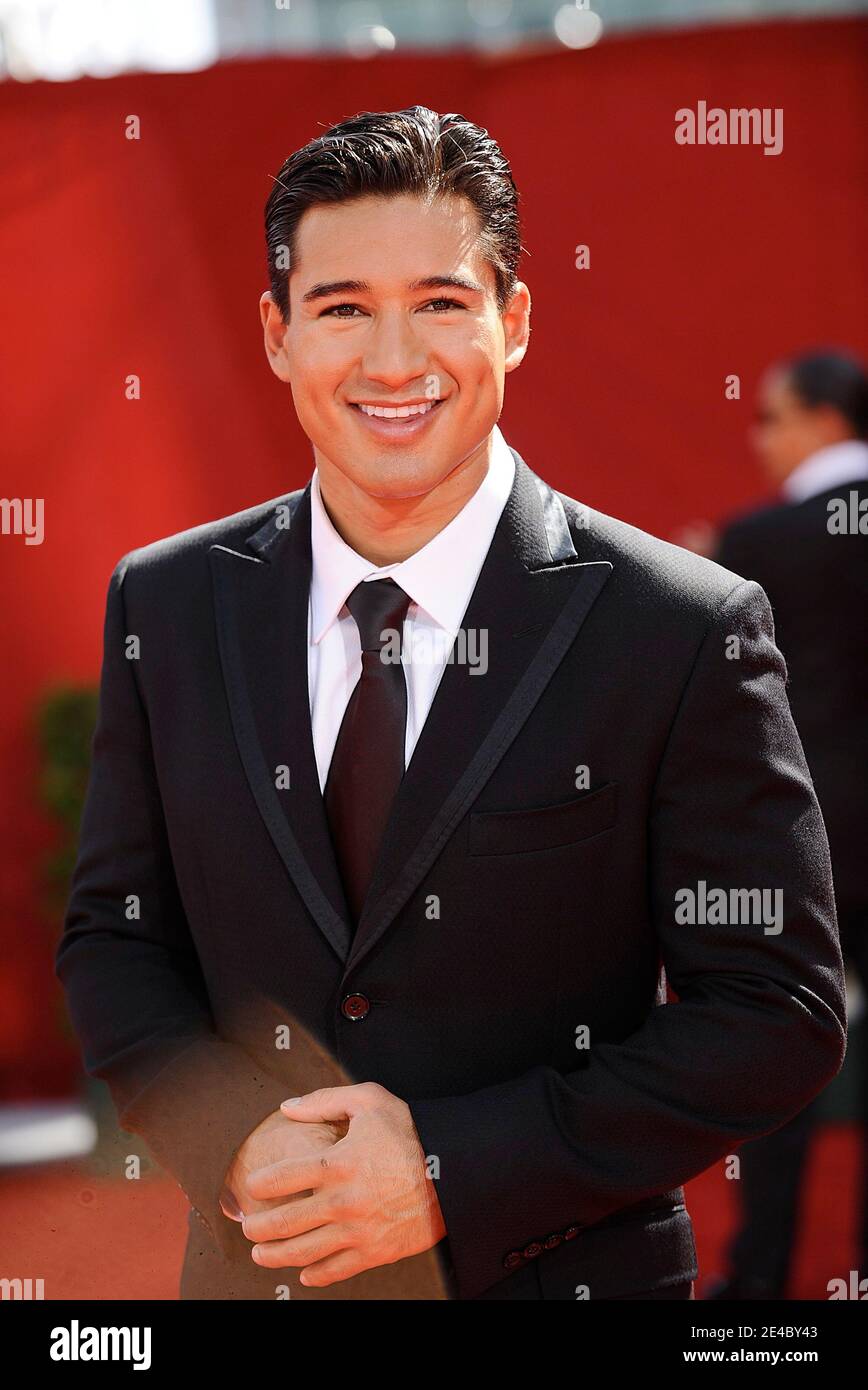 Mario Lopez arriving at the 61st Annual Primetime Emmy Awards, held at ...