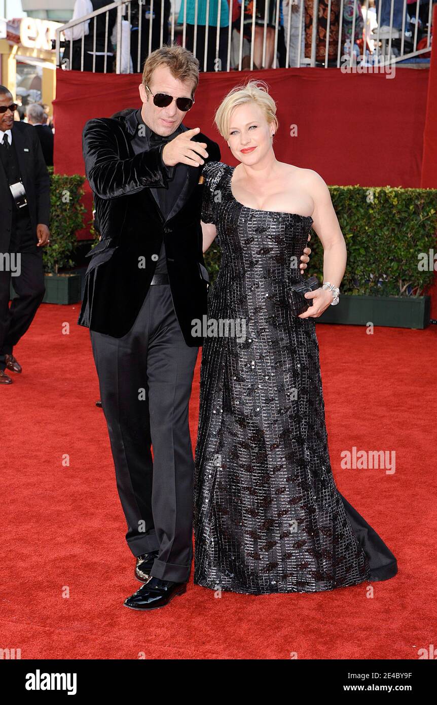 Thomas Jane and Patricia Arquette arriving at the 61st Annual Primetime ...