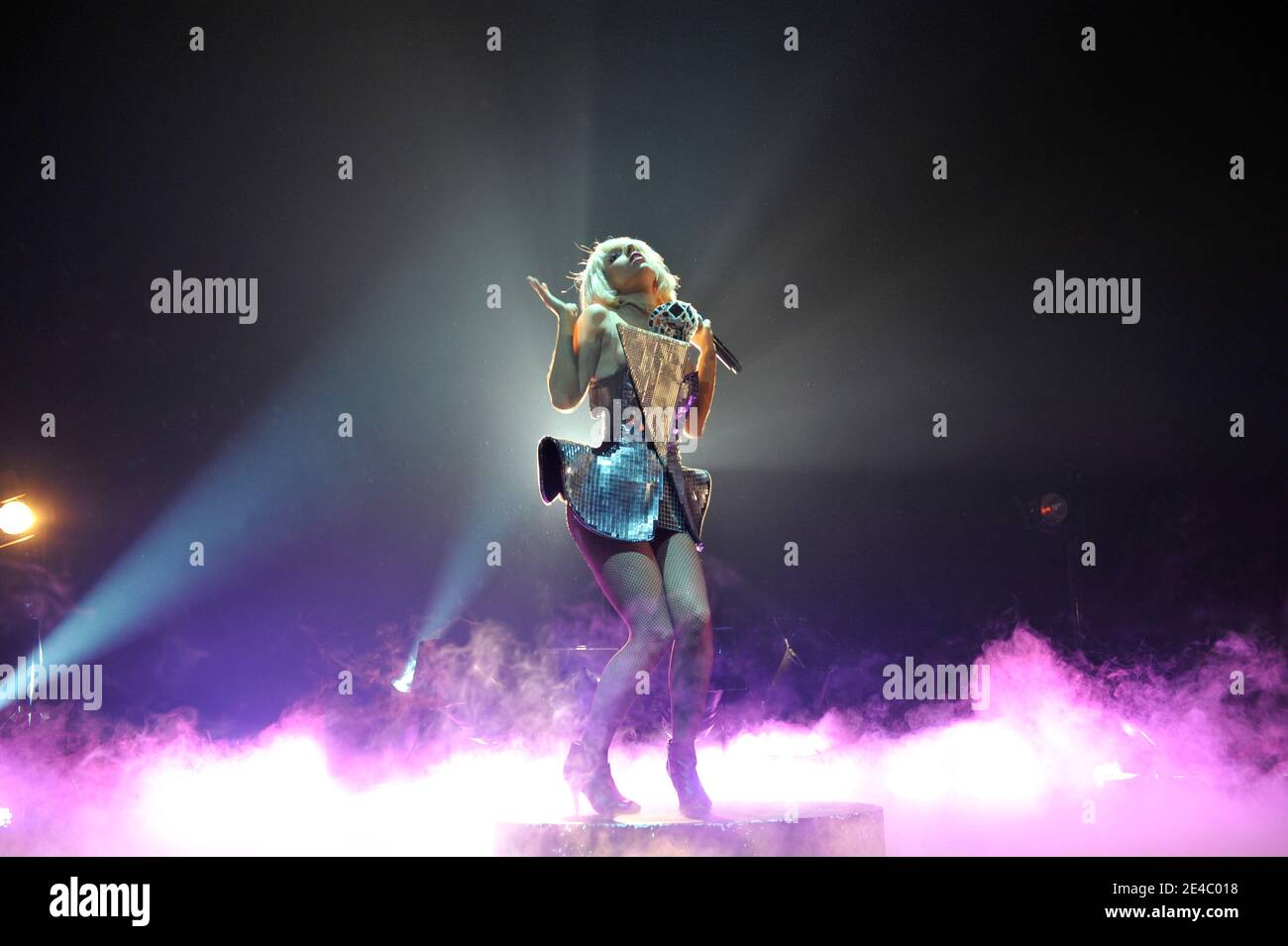Lady Gaga performs live at l'Olympia, in Paris, France, on July 10 ...