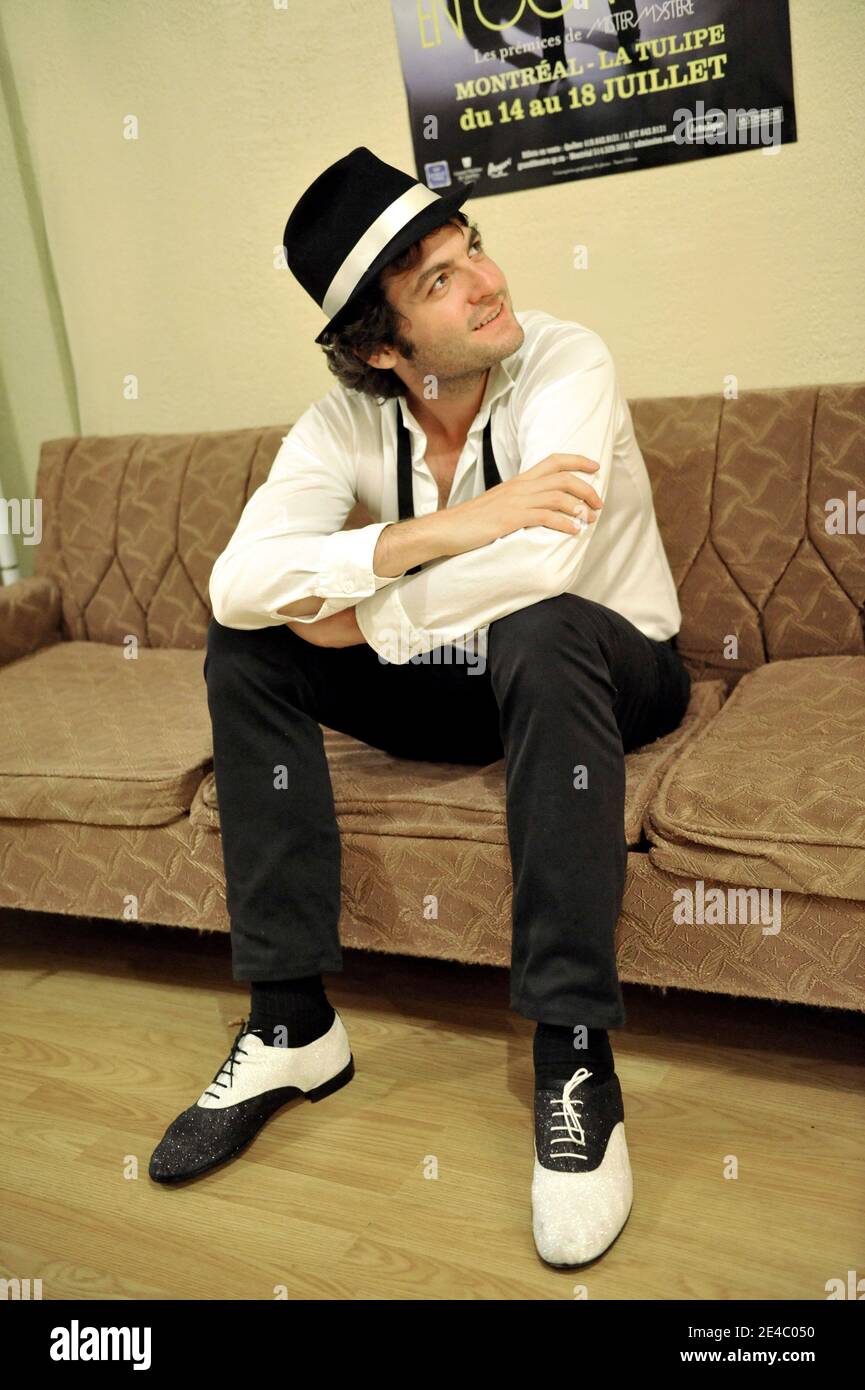 EXCLUSIVE. Mathieu Chedid, aka M, poses in Montreal, Canada, on July 20 ...