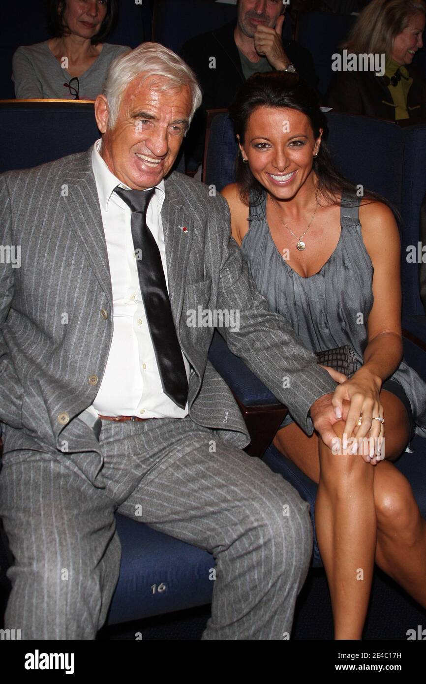 Jean-Paul Belmondo and his girlfriend Barbara Gandolfi attending the ...