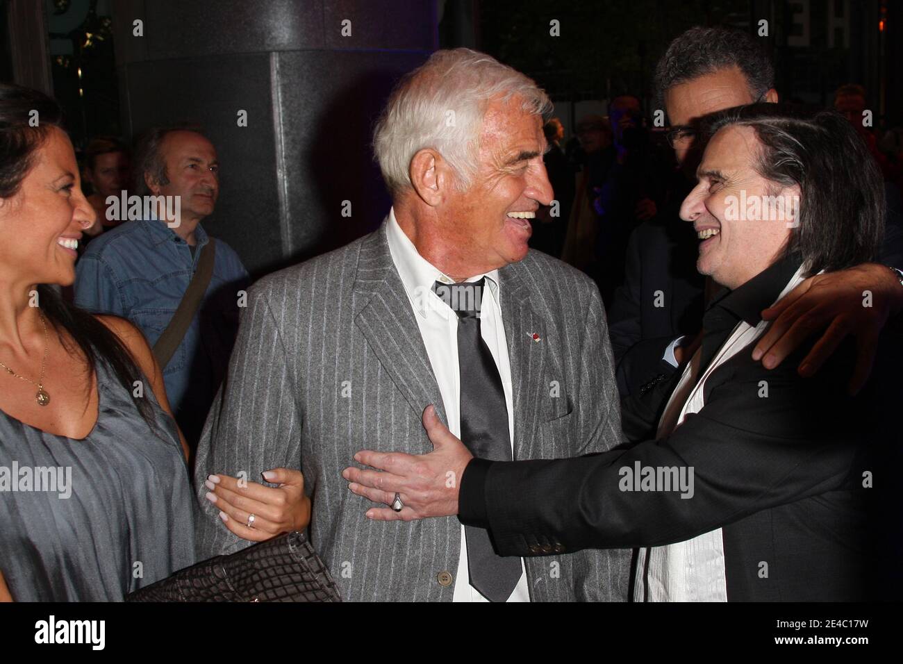 Jean-Paul Belmondo and his girlfriend Barbara Gandolfi and Jean-Pierre ...