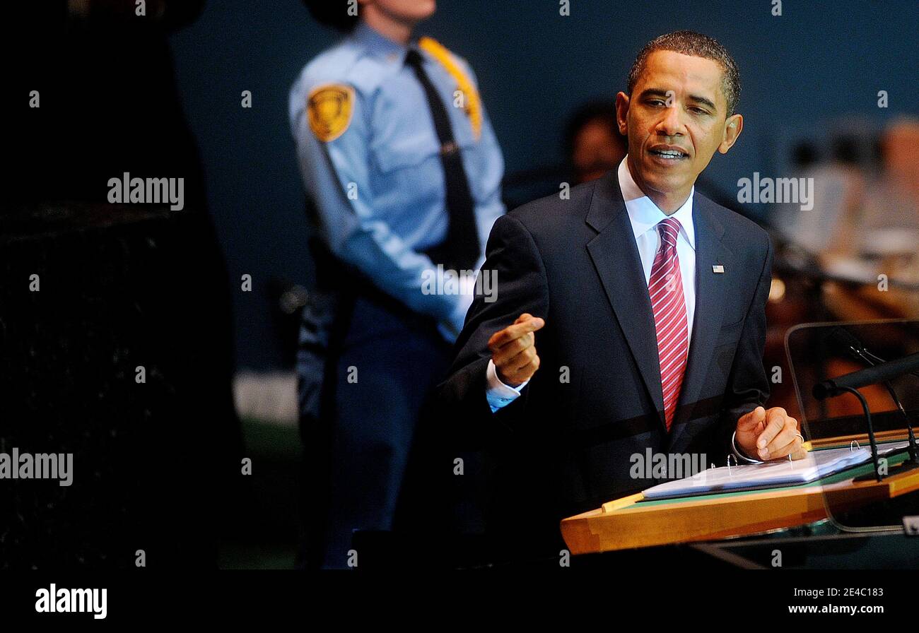 United States President Barack Obama delivers his first address to the ...