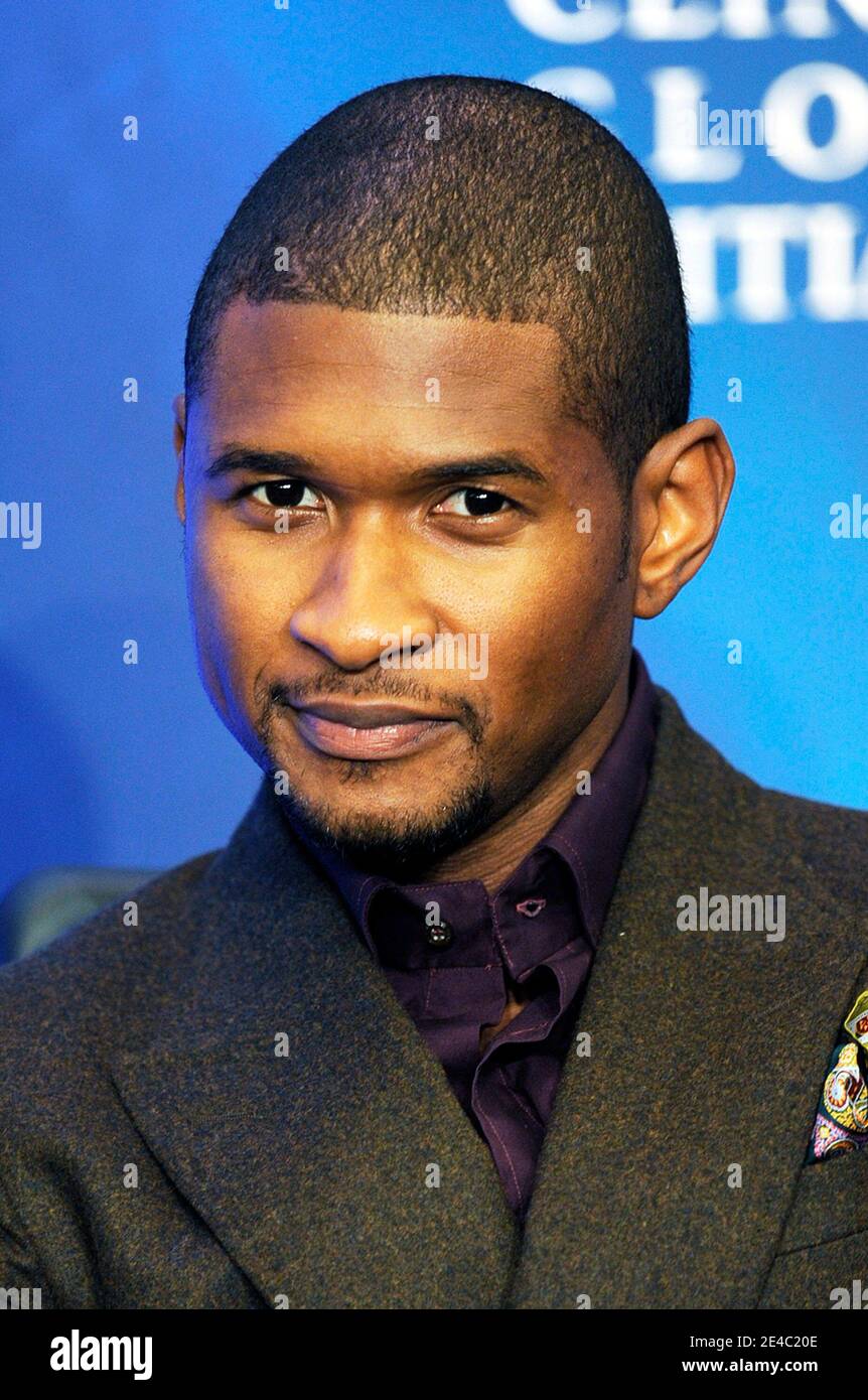 Singer Usher attends the Clinton Global Initiative (CGI) September 24 ...