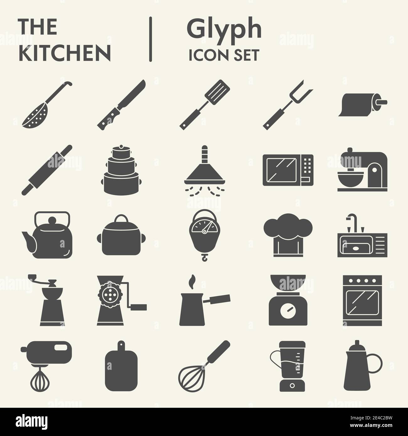 Food illustration kitchen appliances hi-res stock photography and ...