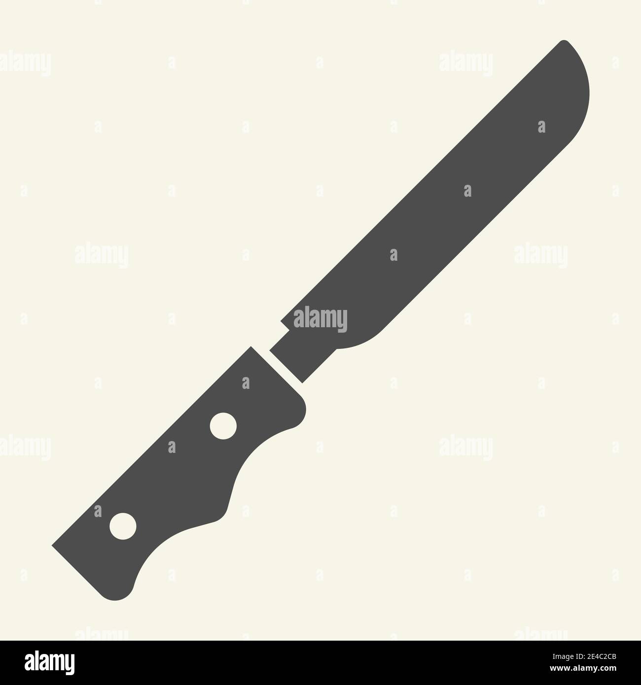 Knife solid icon. Kitchen knife for cooking symbol, glyph style ...