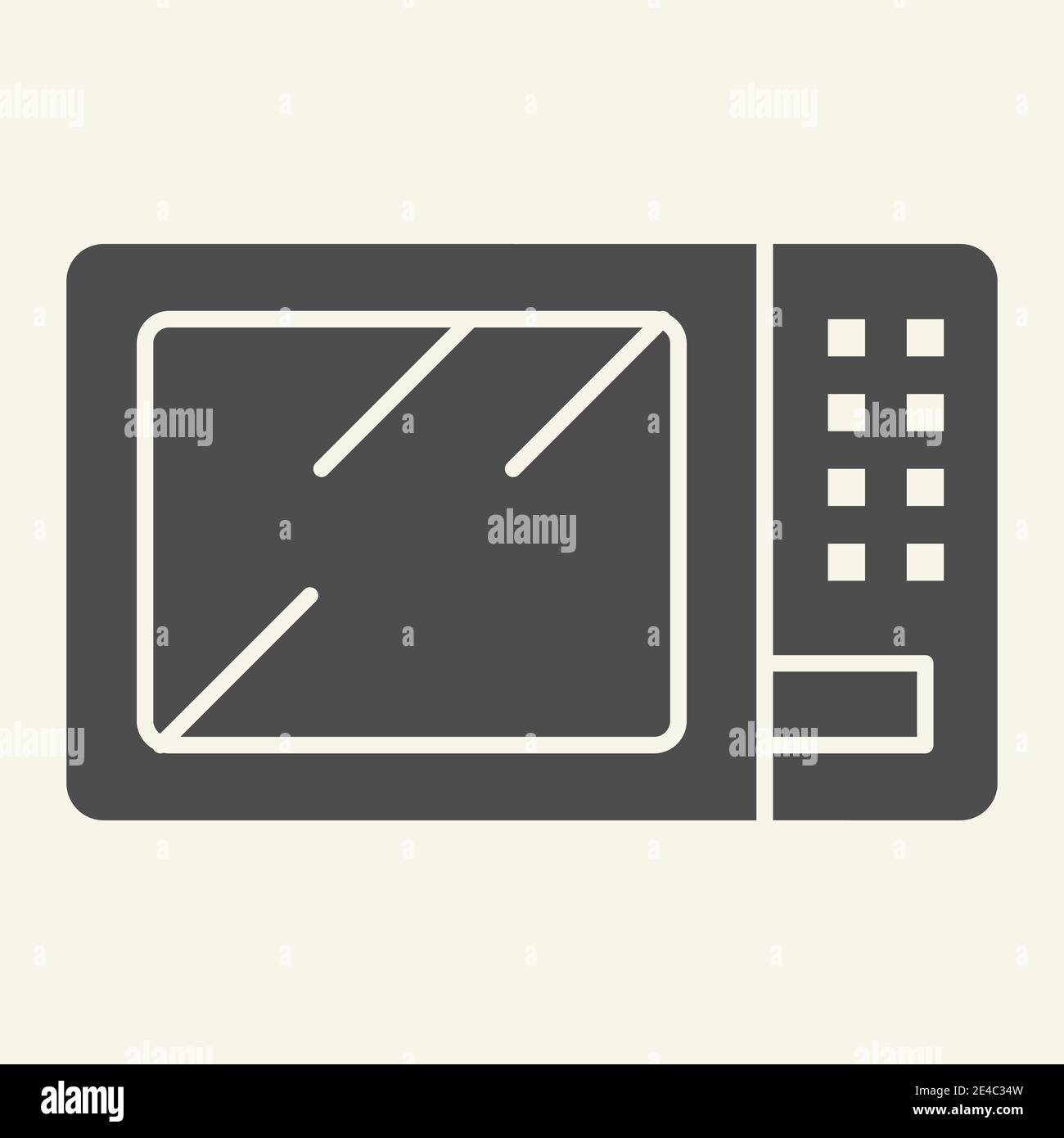 Microwave solid icon. Board microwave oven symbol, glyph style ...