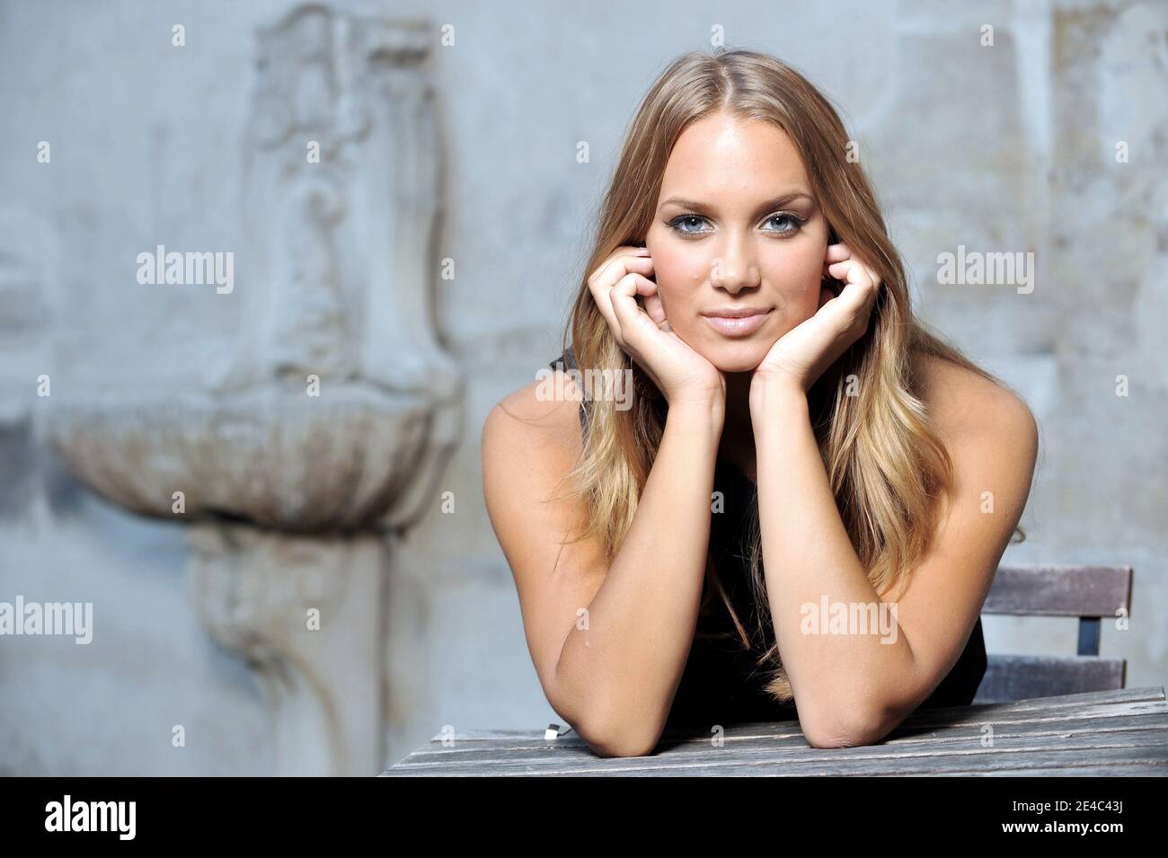 EXCLUSIVE. Swedish singer Agnes Carlsson poses in the gardens of the ...