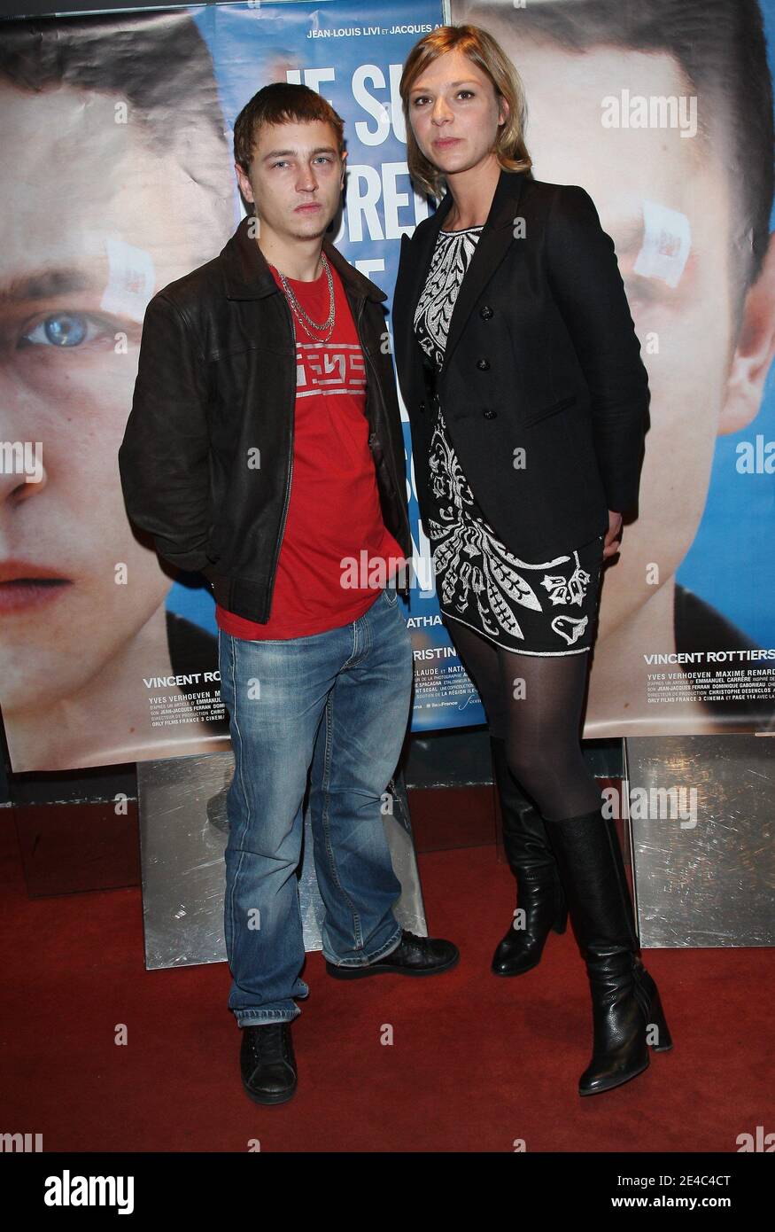 (L-R) Vincent Rottiers and Sophie Cattani attending the premiere of 'Je ...