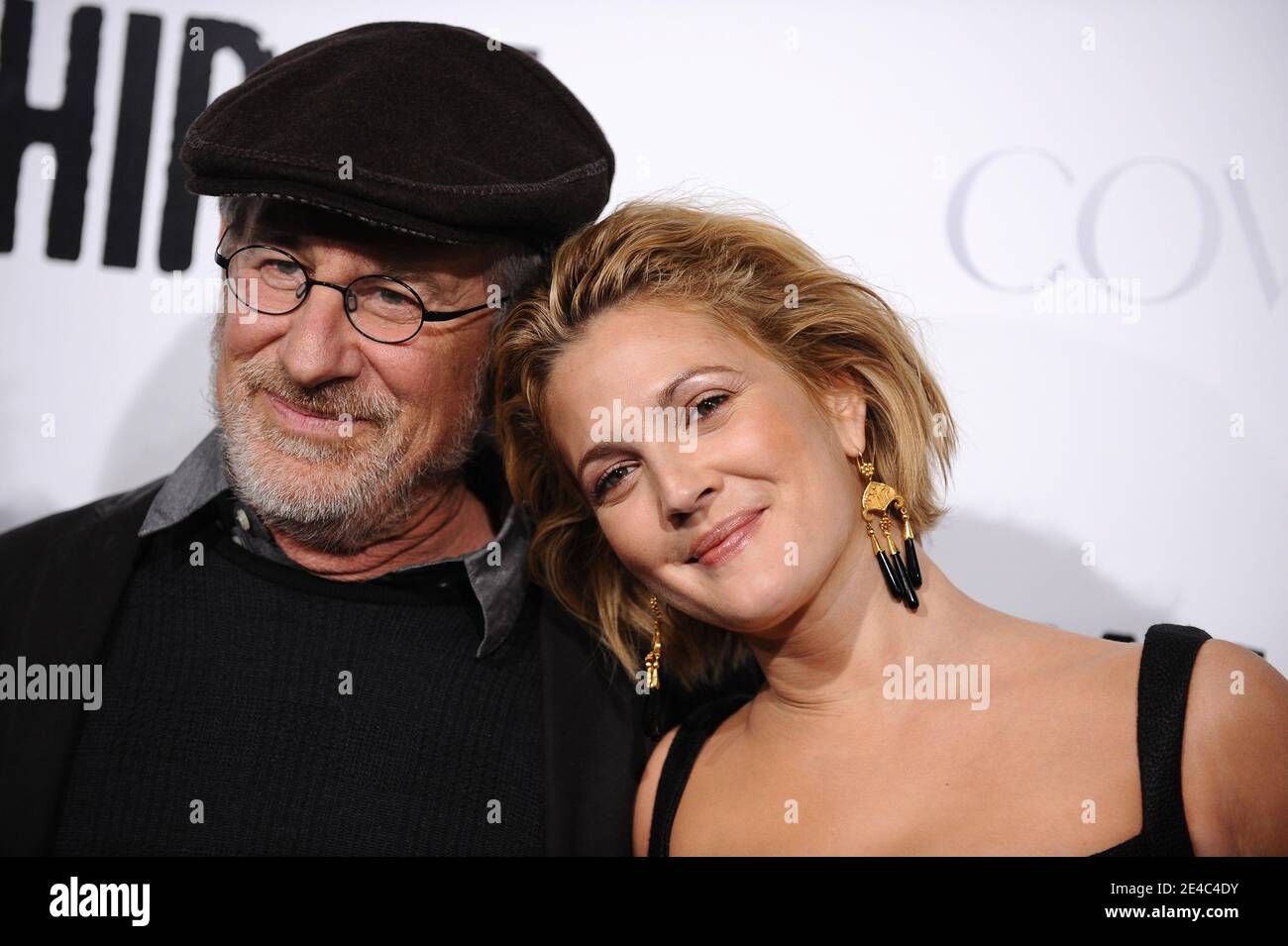 Steven Spielberg and Drew Barrymore arriving for the premiere of 'Whip ...