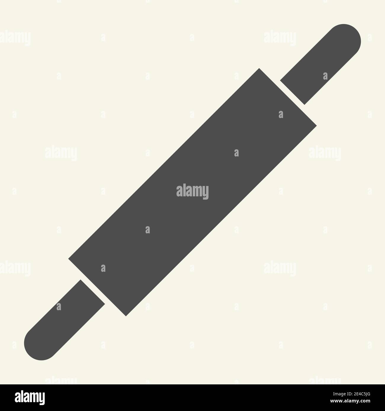 Rolling pin solid icon. Kitchen wooden roller symbol, glyph style ...
