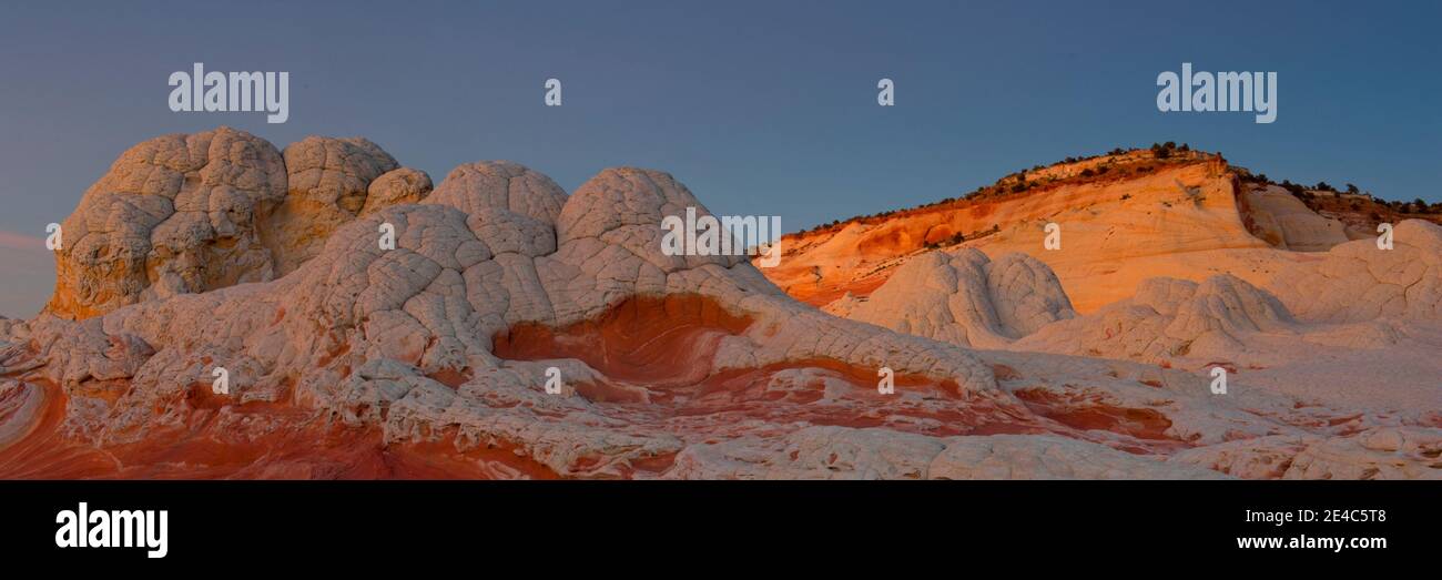 Rock formations on a landscape, White Pocket, Grand Staircase-Escalante ...