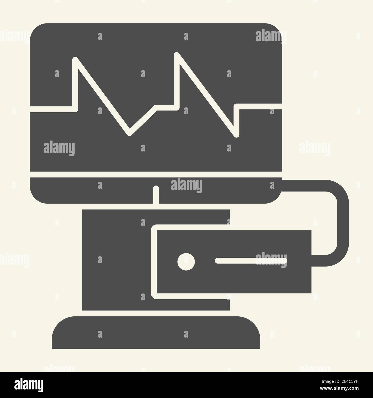 Ekg examination Stock Vector Images - Alamy