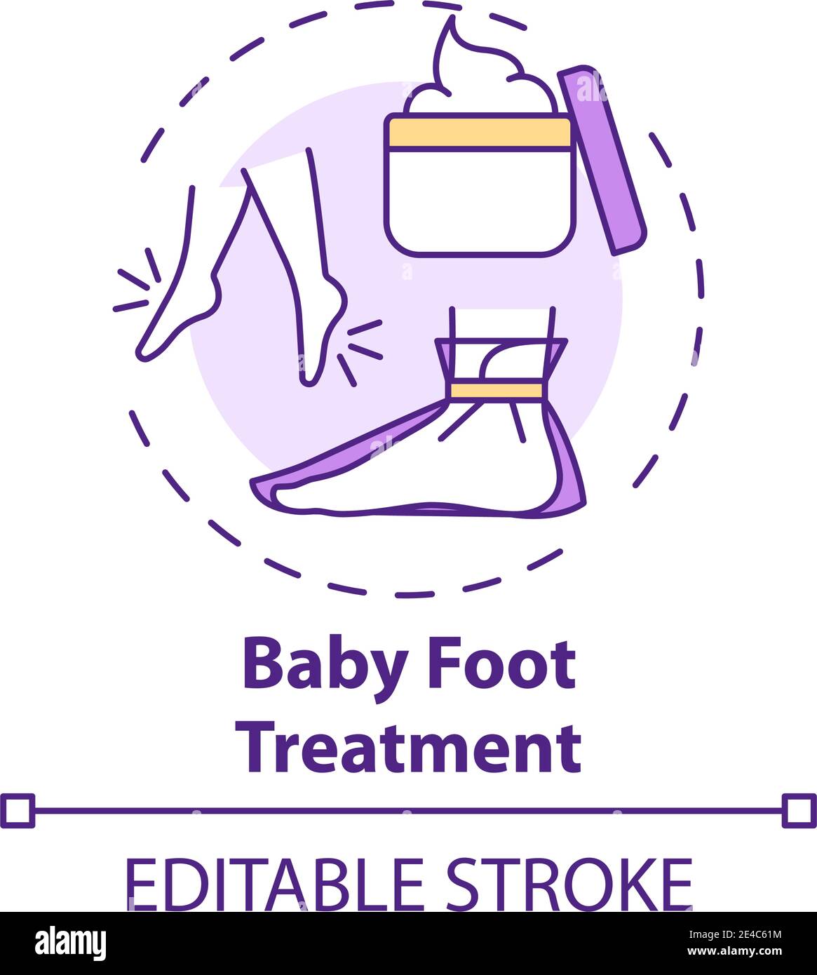 Foot treatment Cut Out Stock Images & Pictures - Alamy