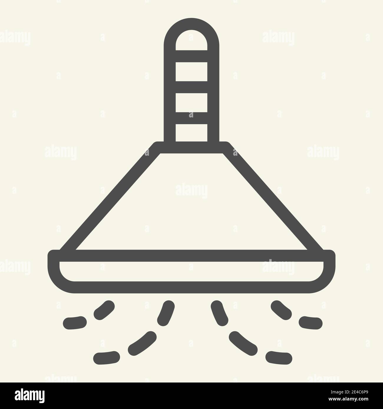 Cooker hood line icon. Kitchen exhaust hood symbol, outline style ...