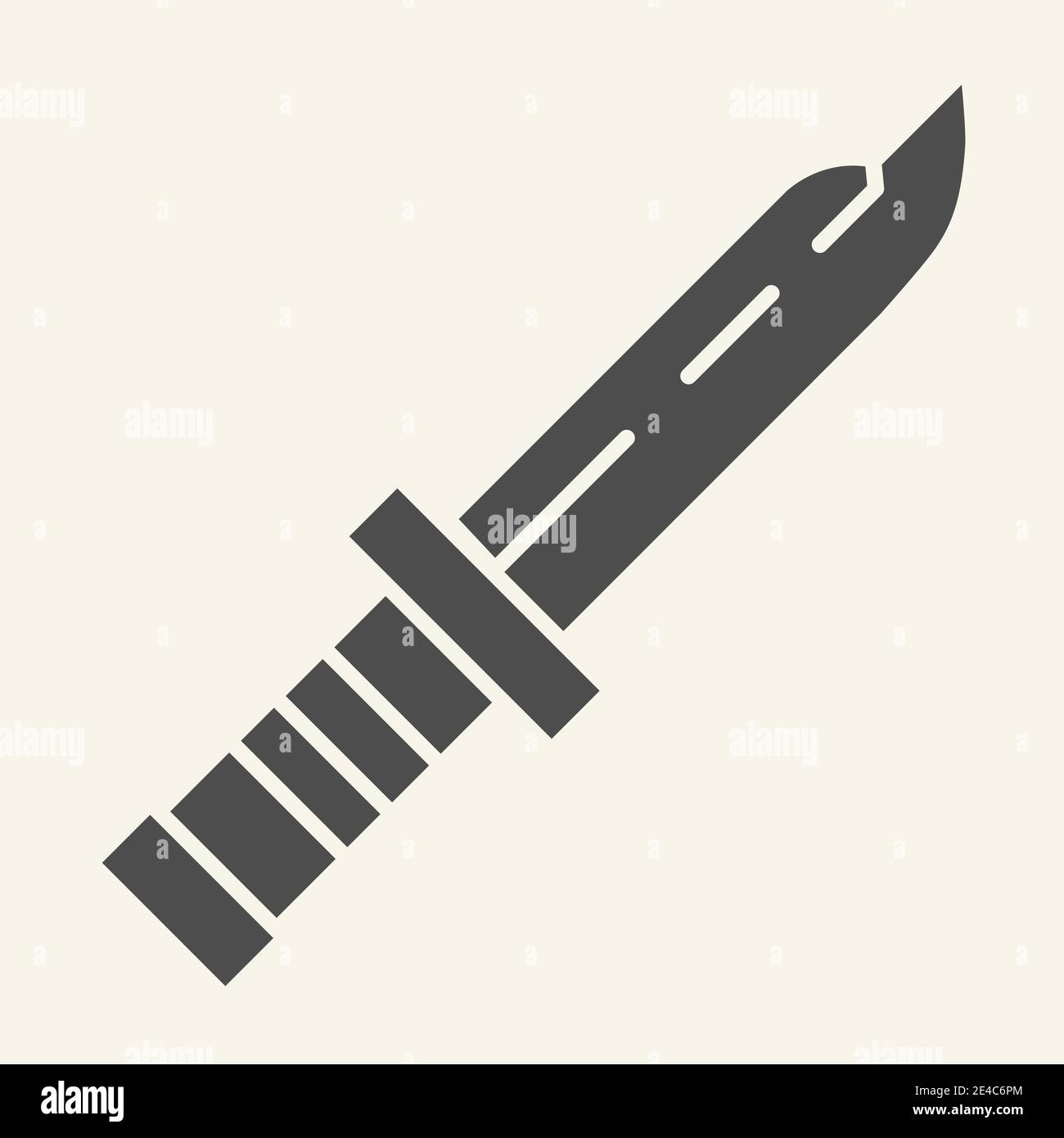 Army knife solid icon. Military knife vector illustration isolated on ...