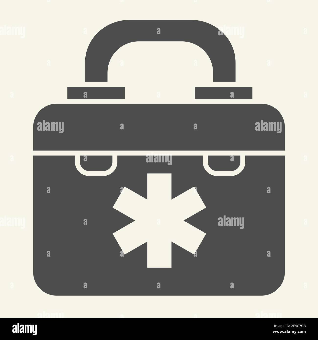 Medical bag solid icon. Hospital doctor first aid box glyph style ...