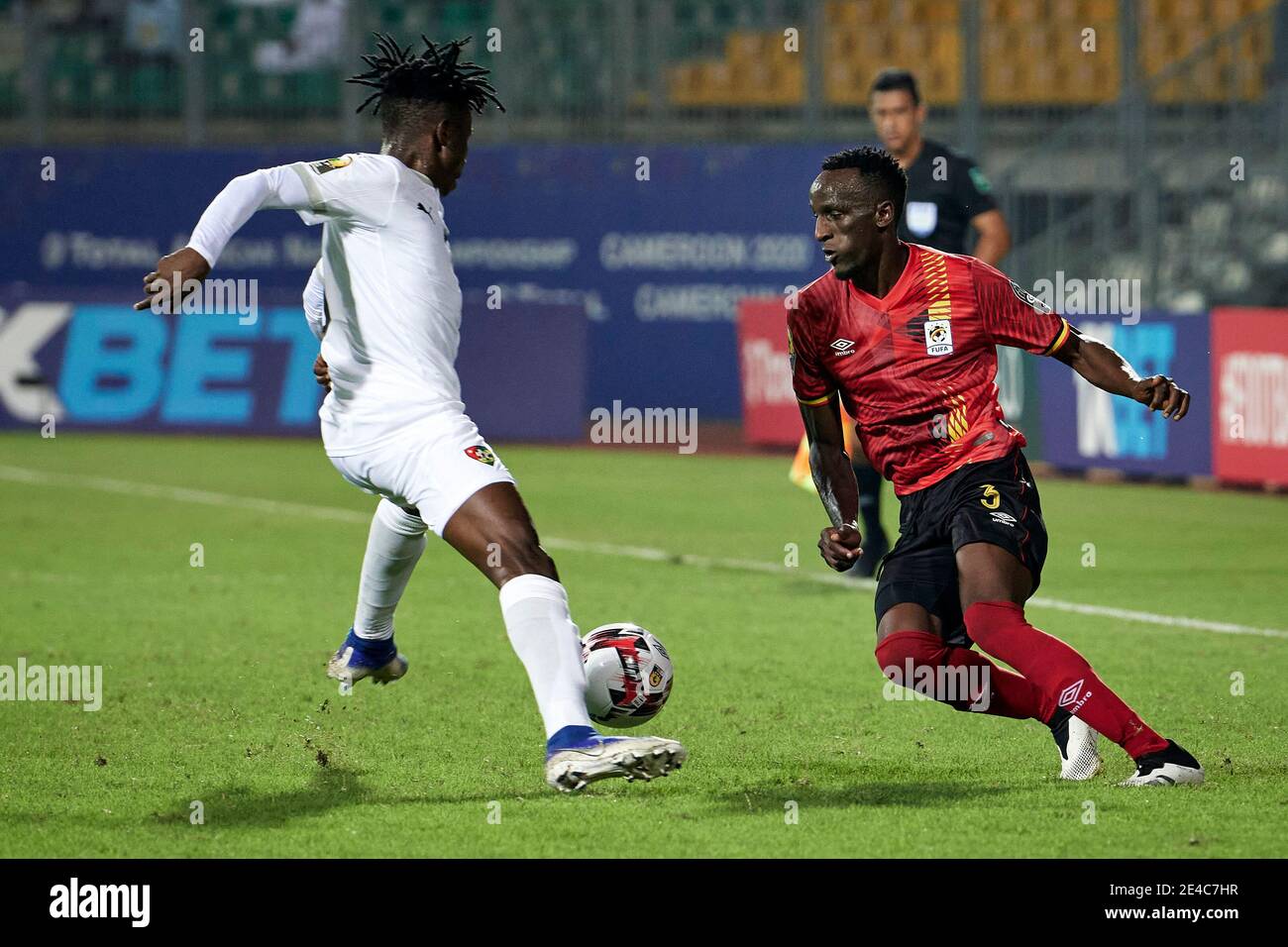 Douala, Cameroon. 22 Jan 2021. Aziz Kayondo (3, Uganda) turns inside ...