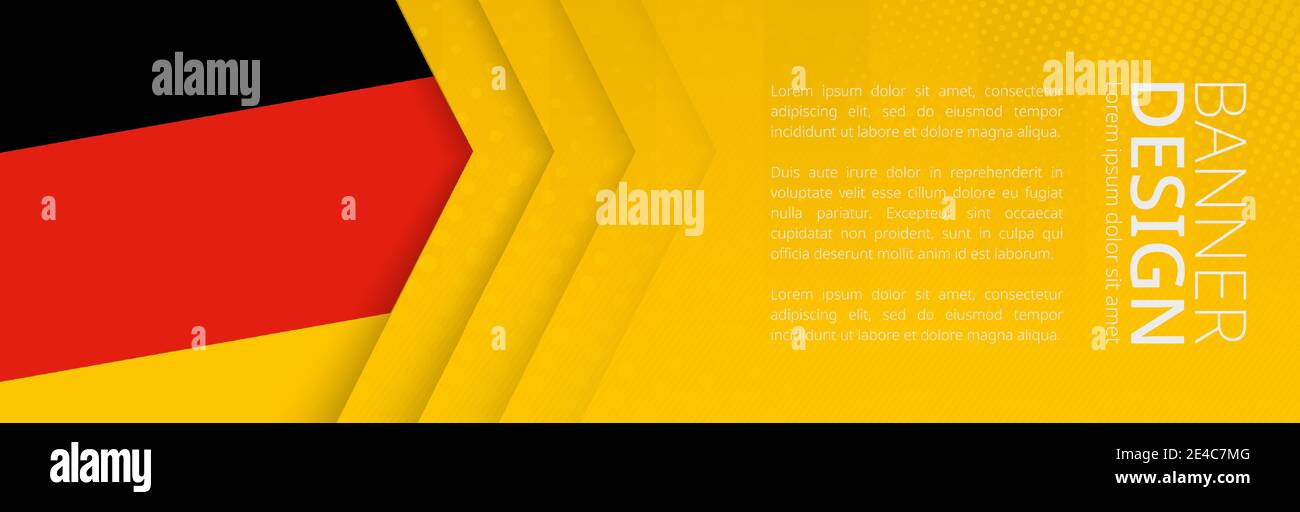 Banner template with flag of Germany for advertising travel, business ...