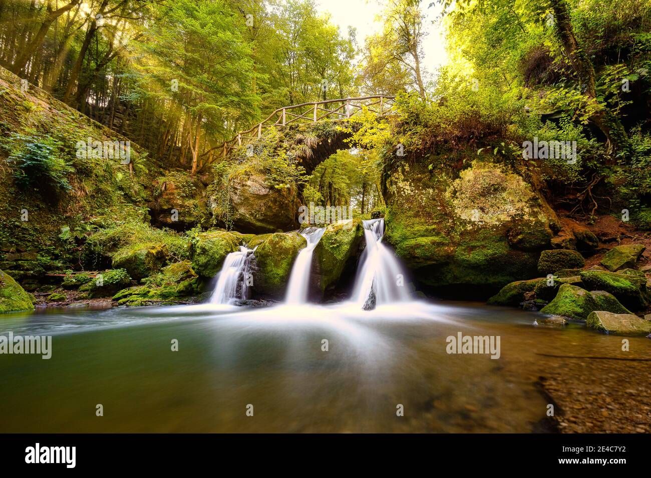 Famous waterfall in mullerthal hi-res stock photography and images - Alamy