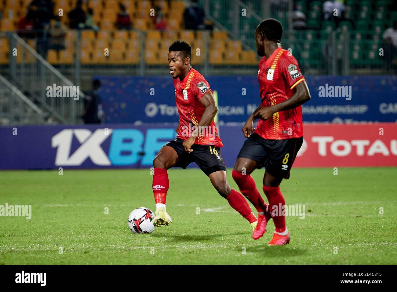 Douala, Cameroon. 22 Jan 2021. Saidi Kyeyune (16, Uganda) moves to ...