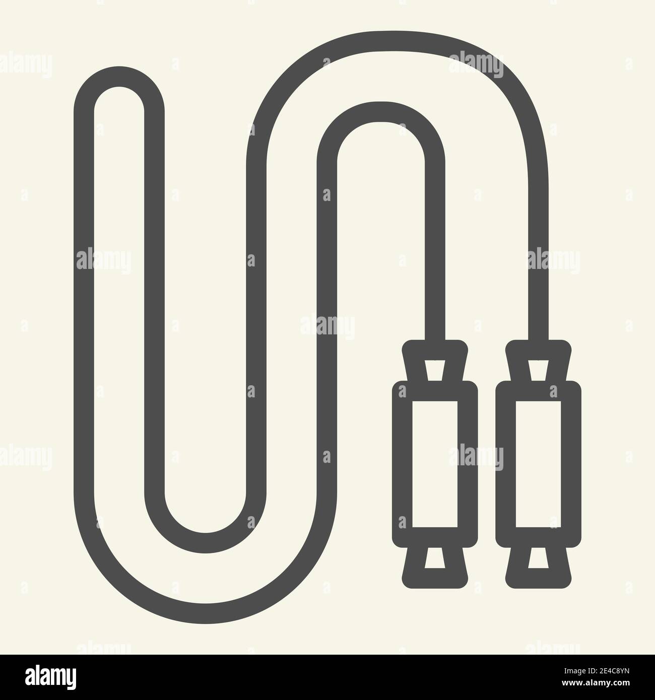 Skipping rope icon outline style hi-res stock photography and images ...